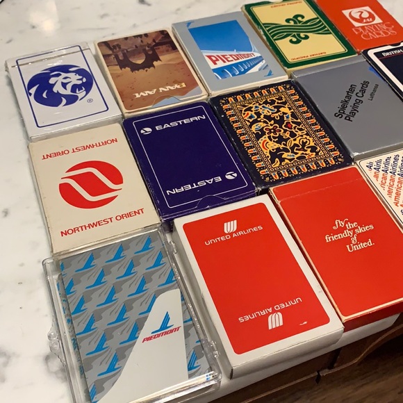 Games | Lot Of 15 Vintage Airline Playing Cards | Poshmark